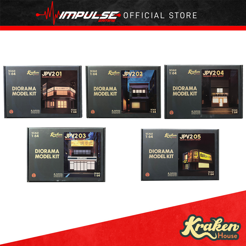 Kraken House JP Series Diorama Kit 1/64 - JPV2-01/ 02 / 03 / 04 / 05 ...