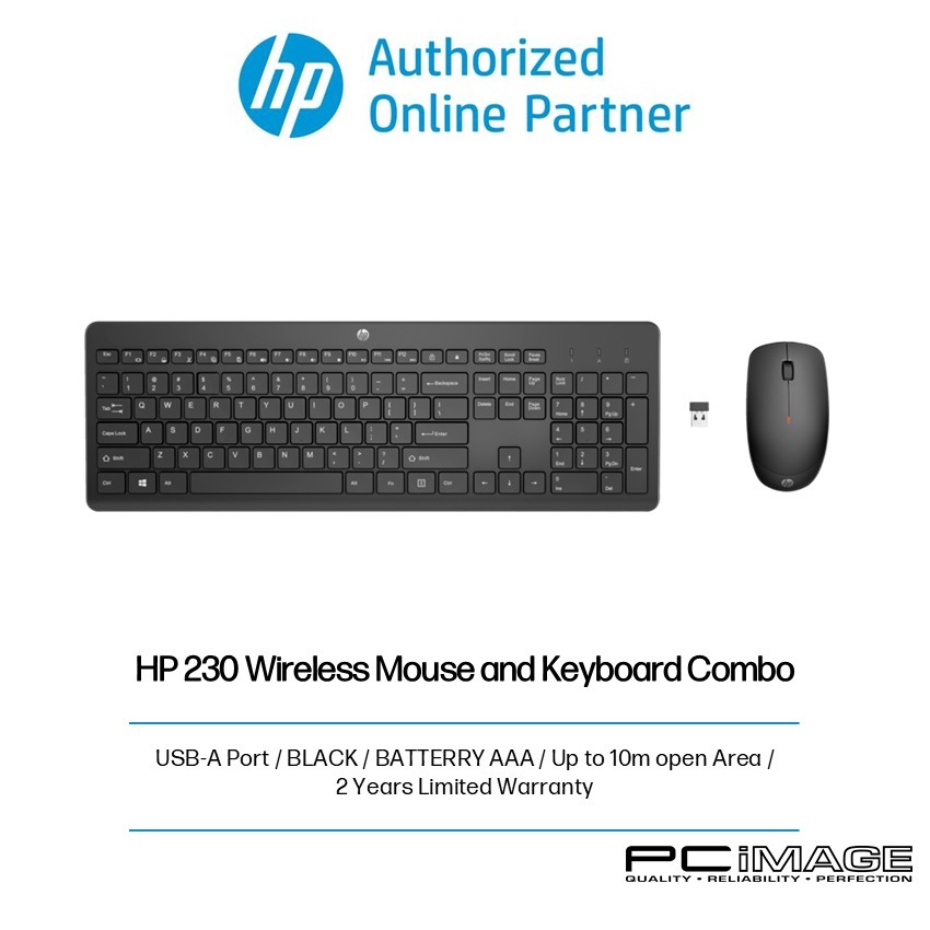 HP 230 Wireless Mouse N Keyboard Combo Set - Black | Shopee Malaysia