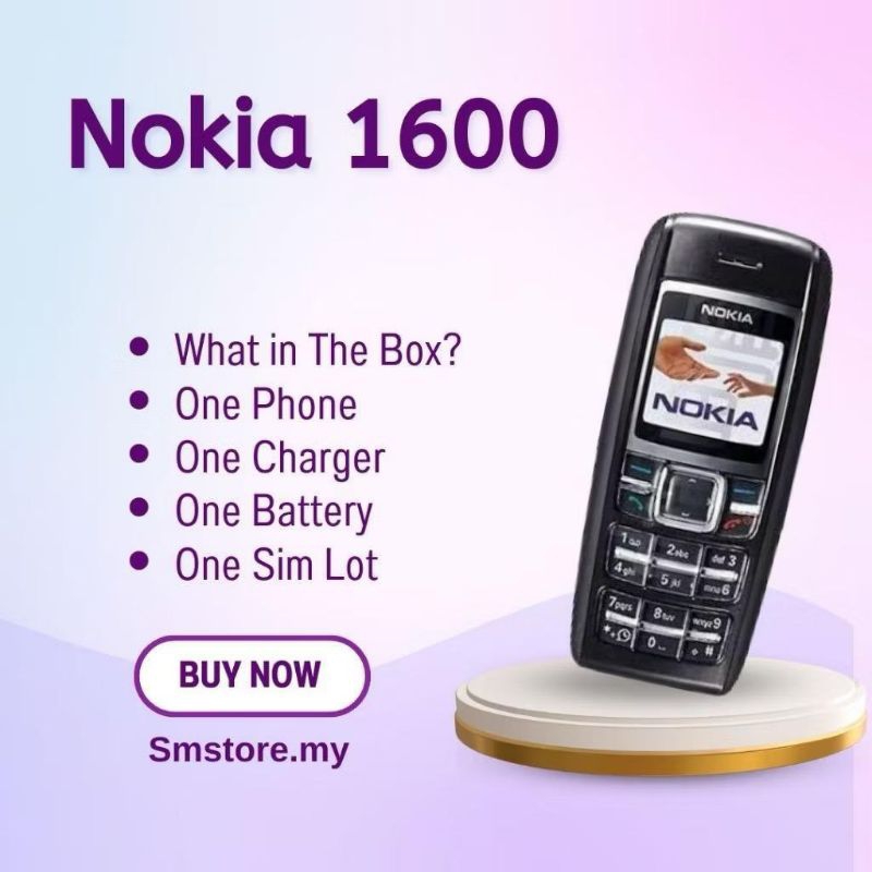 New Nokia 1600 Button Mobile Phone Ready Stock | Shopee Malaysia