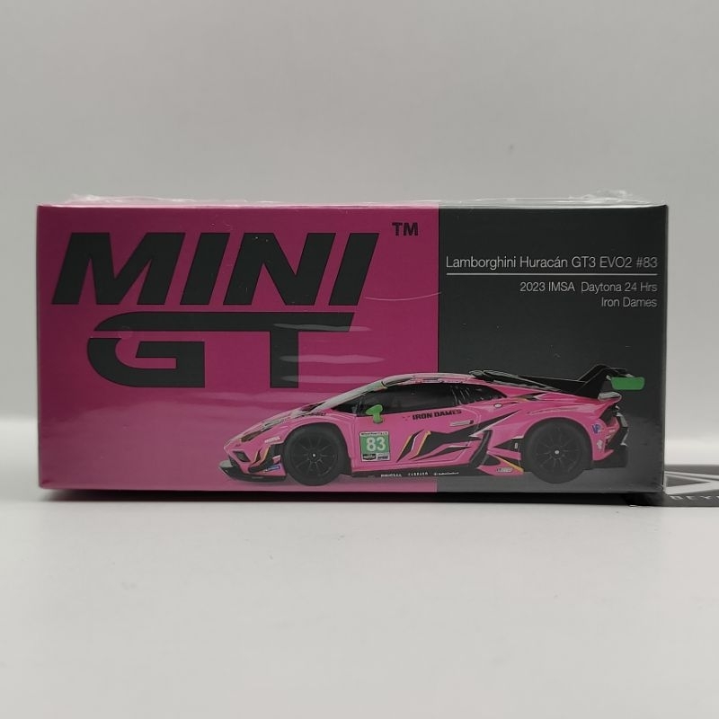 Mini GT Lamborghini Huracan GT3 EVO2 #83 2023 IMSA Daytona 24 Hrs Iron ...
