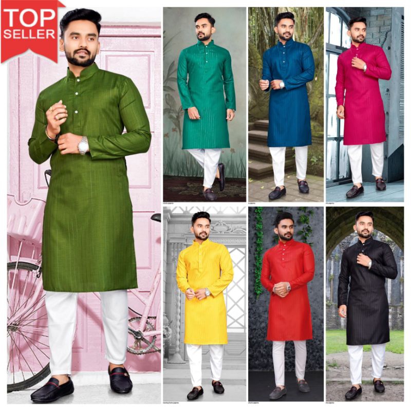 (M TO 3XL) Men's Kurta Payjama Sets / Baju Kurta For Men / Men's Kurta ...