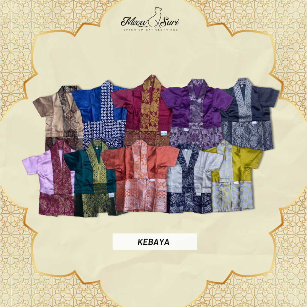 BAJU RAYA KUCING 2025 l KEBAYA SONGKET | Shopee Malaysia