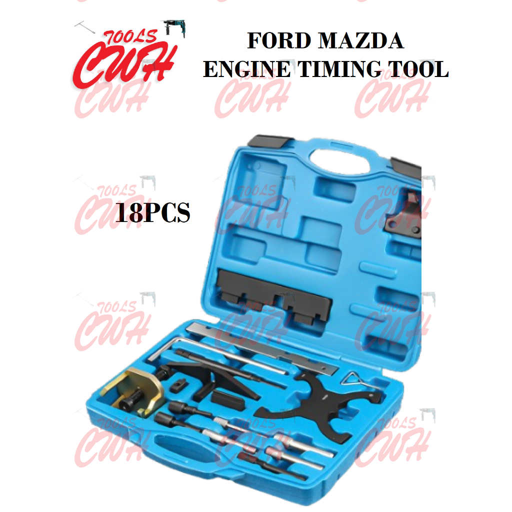 18PCS FORD MAZDA ENGINE TIMING TOOL KIT Camshaft Flywheel Locking Tools ...