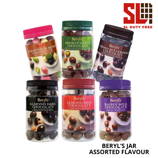 Beryl’s Almond Coated Chocolate Jar 370g/400g Assorted Flavour [Ice ...