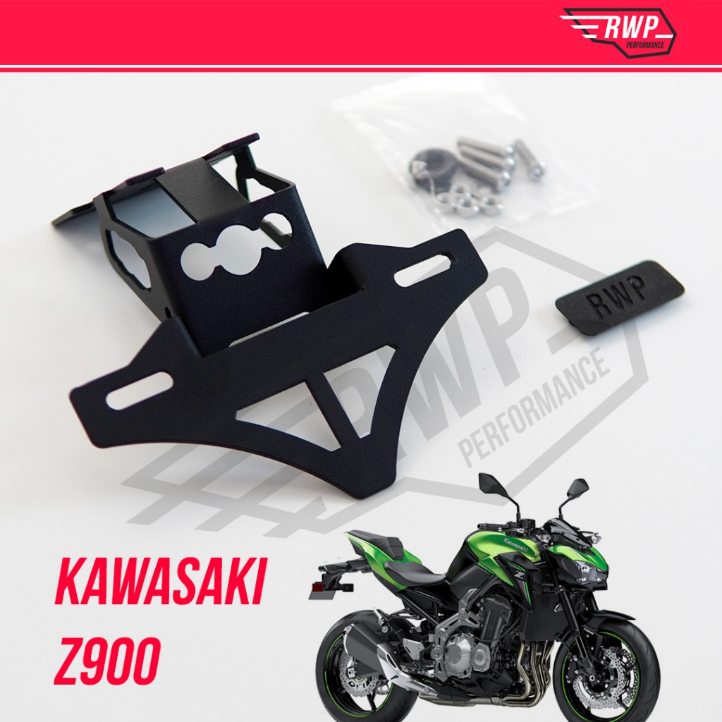TAIL TIDY FOR KAWASAKI Z900 ADJUSTABLE PLAT HOLDER BY RWP PERFORMANCE ...