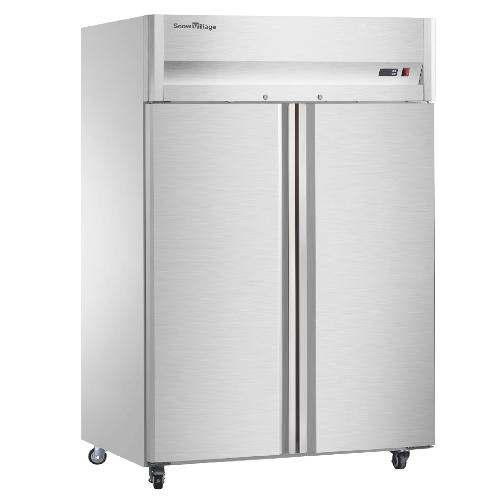 SnowVillage 900L Upright 2-Door Chiller Freezer | Stainless Steel | Air ...