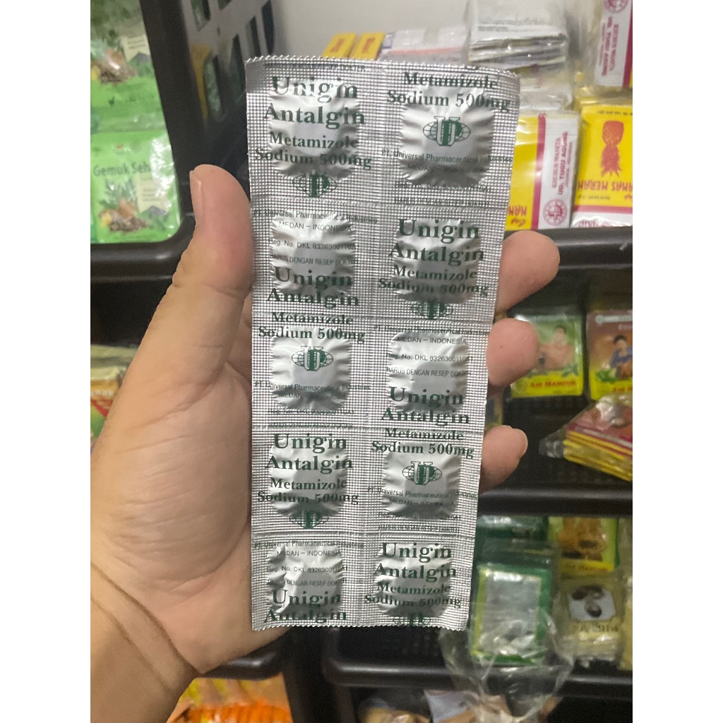 Unigin Antalgin 1 Strip 10 Tablet Ubat Demam | Anti Gatal - Gatal ...
