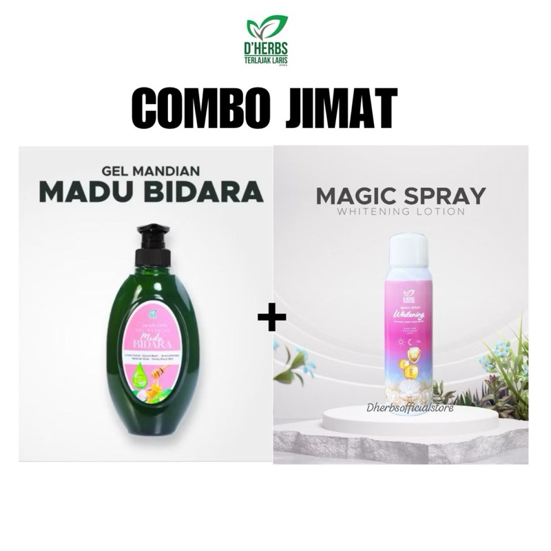 DHERBS Set Mandian Bidara Madu Dan Spray Whitening Promosi | Shopee ...