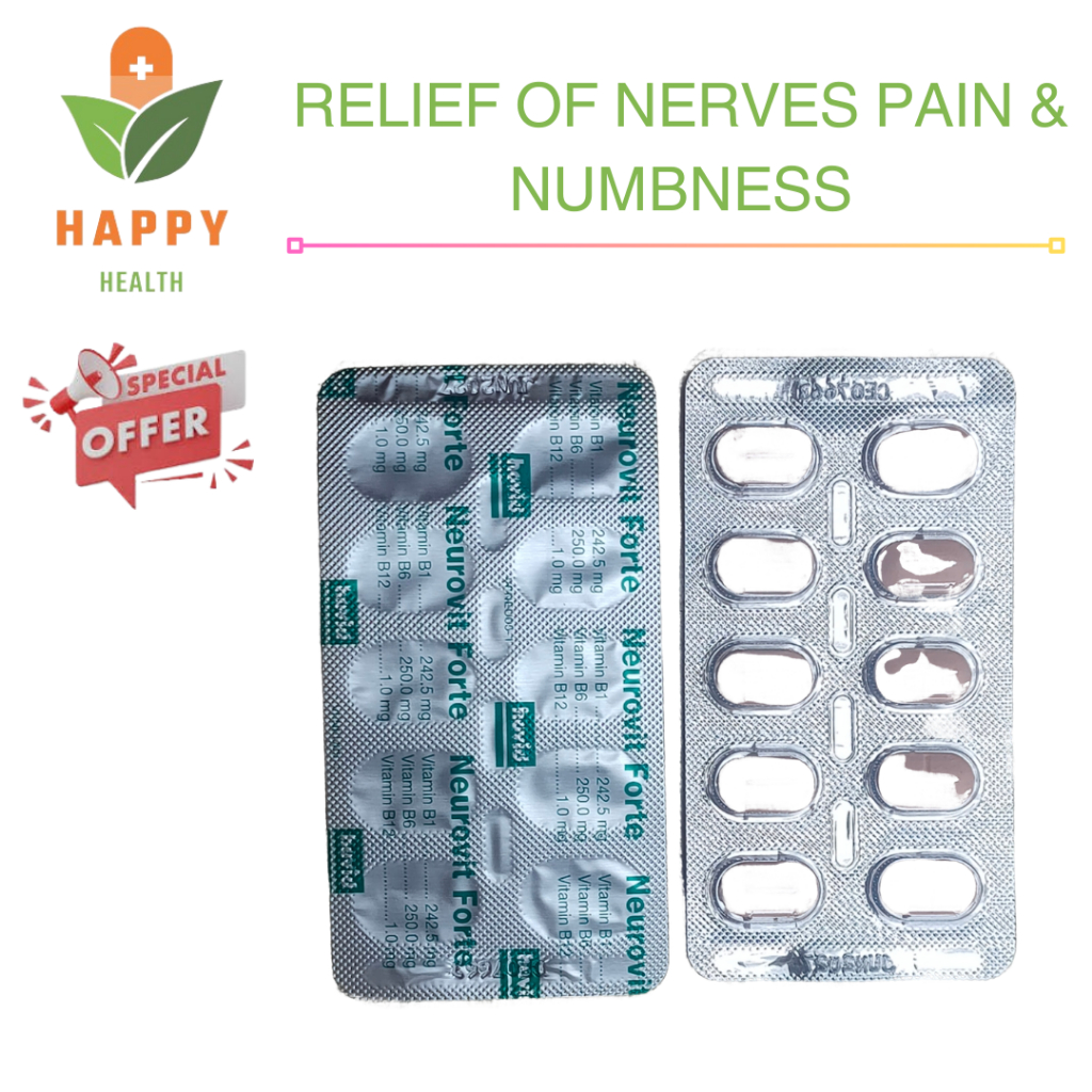 [ Exp 6/2027 ] HOVID NEUROVIT FORTE TABLET 10'S ( 1 STRIP ) - For ...