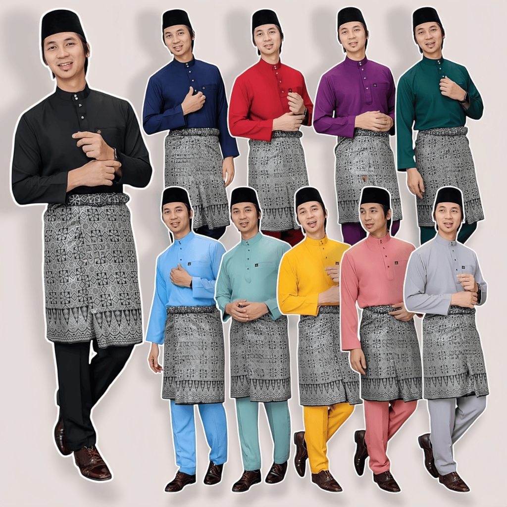(XS-4XL) Baju Melayu Cekak Musang Baju Melayu Slim Fit baju Melayu ...
