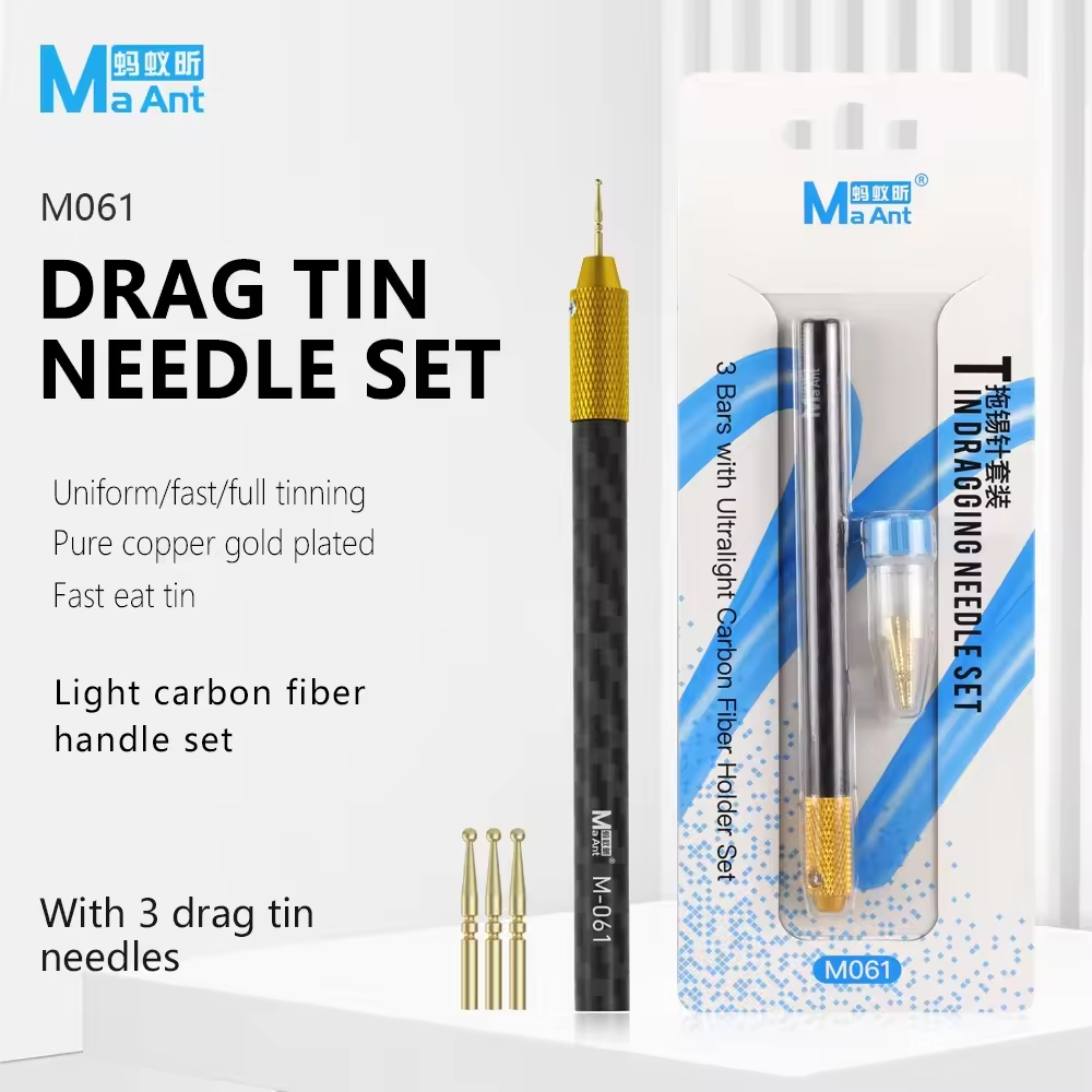 MaAnt M061 Gold Plated Drag Tin Needle for Mobile Phone PCB Maintenance | Shopee Malaysia
