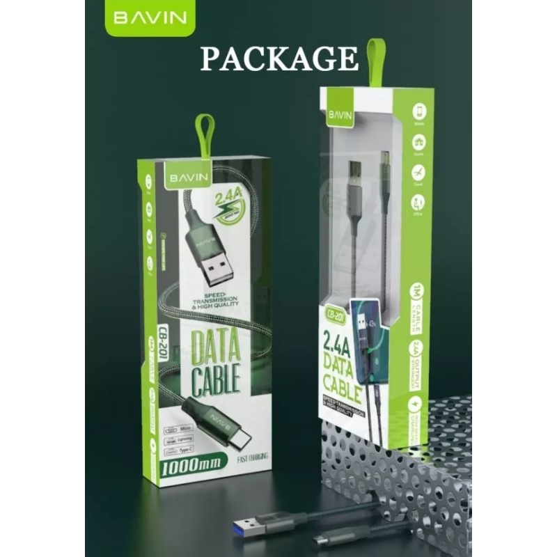 CB-201 Bavin data cable 18w speed-transmission & Hight quality 1000mm ...