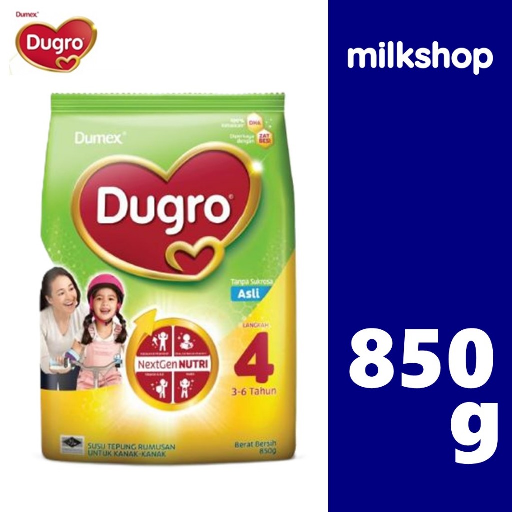 Dugro 4 850g ASLI | Langkah Step4 Dumex Dupro 3-6 tahun years Plain ...