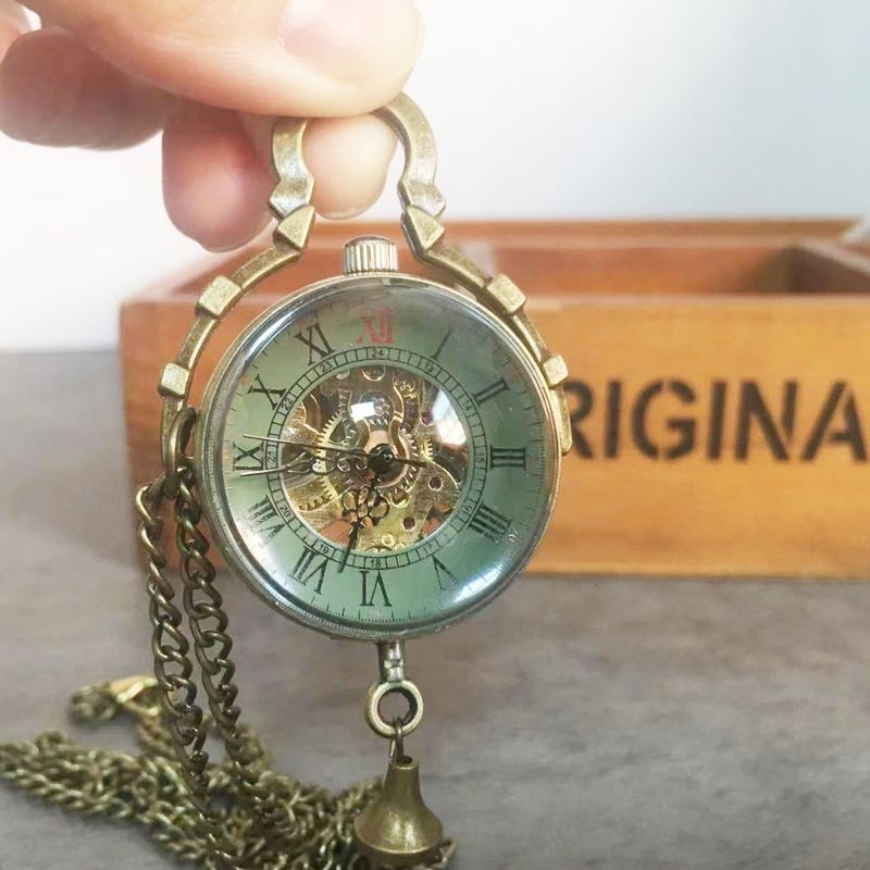 🕰️ Transparent Eyeball Mechanical Pocket Watch – Jam Poket Mekanikal ...