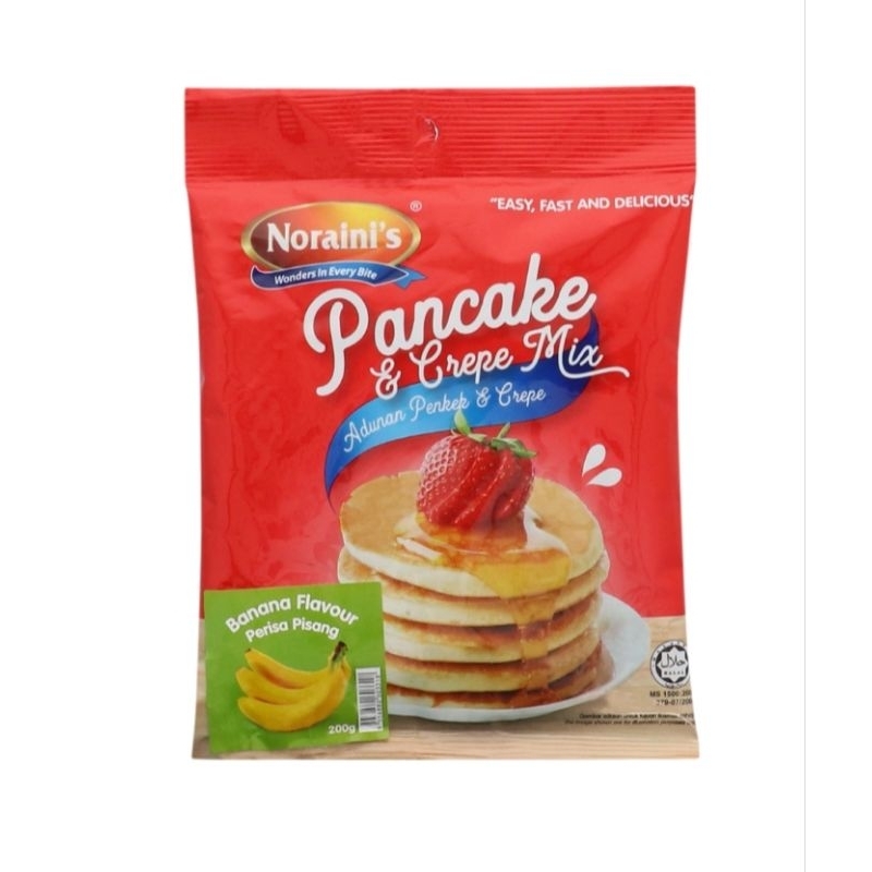 NORAINI Halal Tepung Segera Pancake & Crepe Mix Bandana Flavour 200g ...