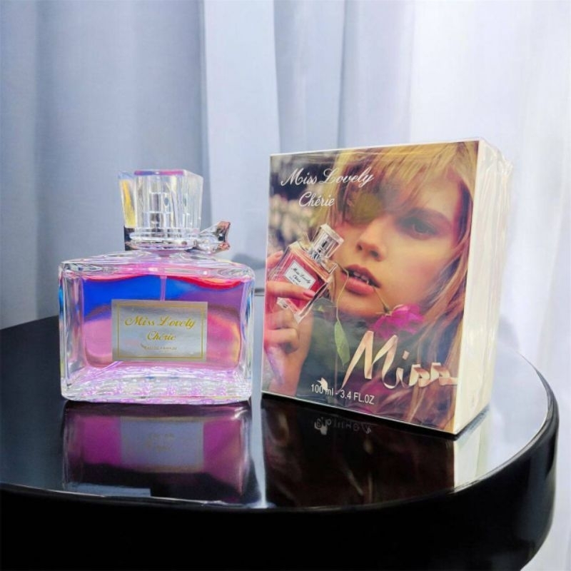 Miss lovely chair perfume pink girl perfume gift box | Shopee Malaysia