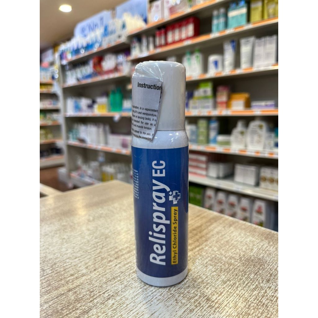 Relispray Pain Relief Spray 75g Ethyl Chloride EC Spray 100ml | Shopee ...