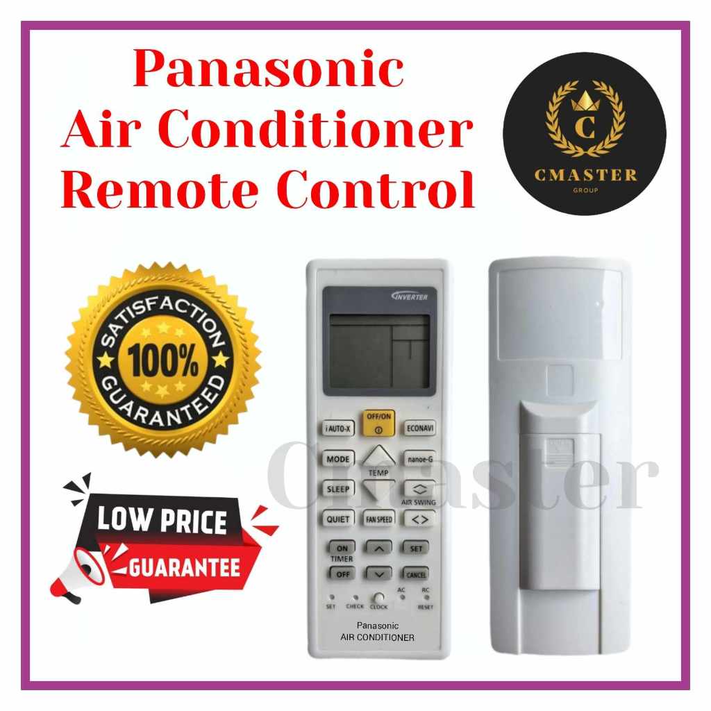 A75C03550 Panasonic Air Conditioner Remote Control Iauto Econavi Nanoe ...