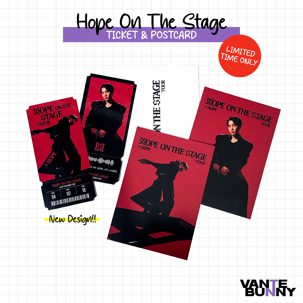 [HOTS Merch] JHope Hope On The Stage Tour Photo Set Ticket Postcard Fan ...