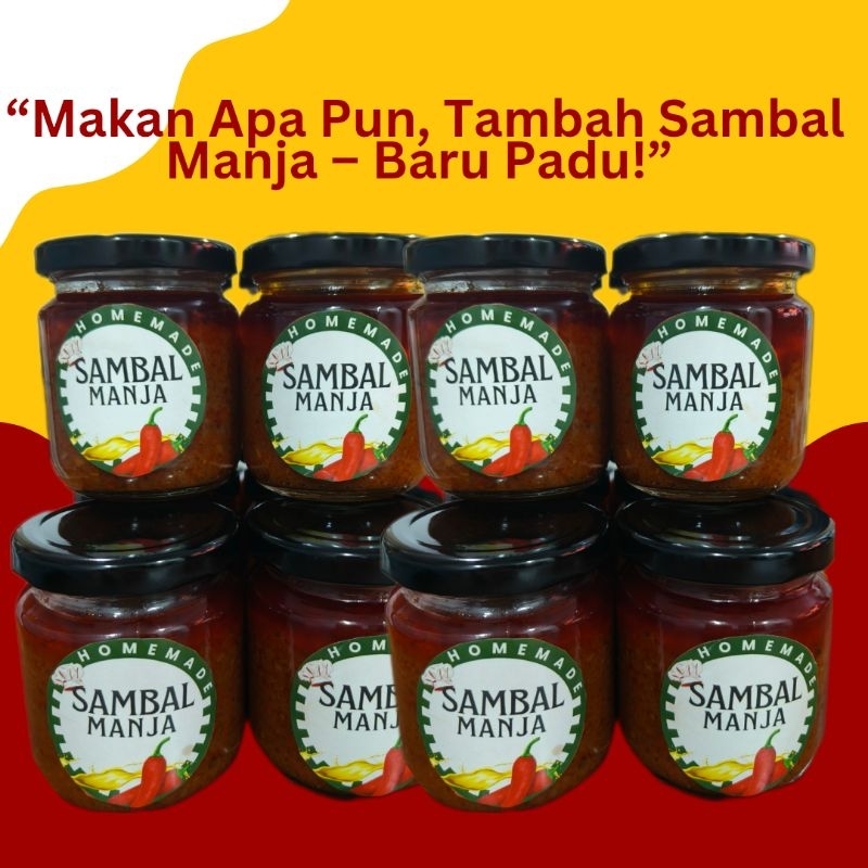 Sambal Manja Pedas manja homemade ready stock ready to eat 180ml sambal ...