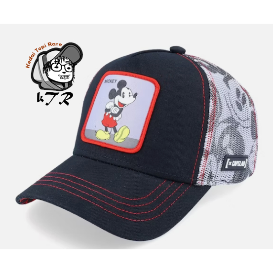 Disney Mickey Mouse Black Trucker - Capslab | Shopee Malaysia