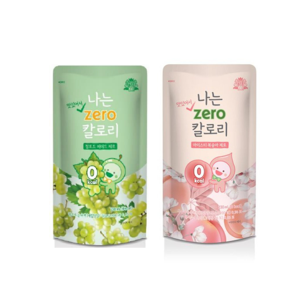 MyPick Zero Sugar and Zero Kcal pouch drink from Korea (10 pack, Green ...