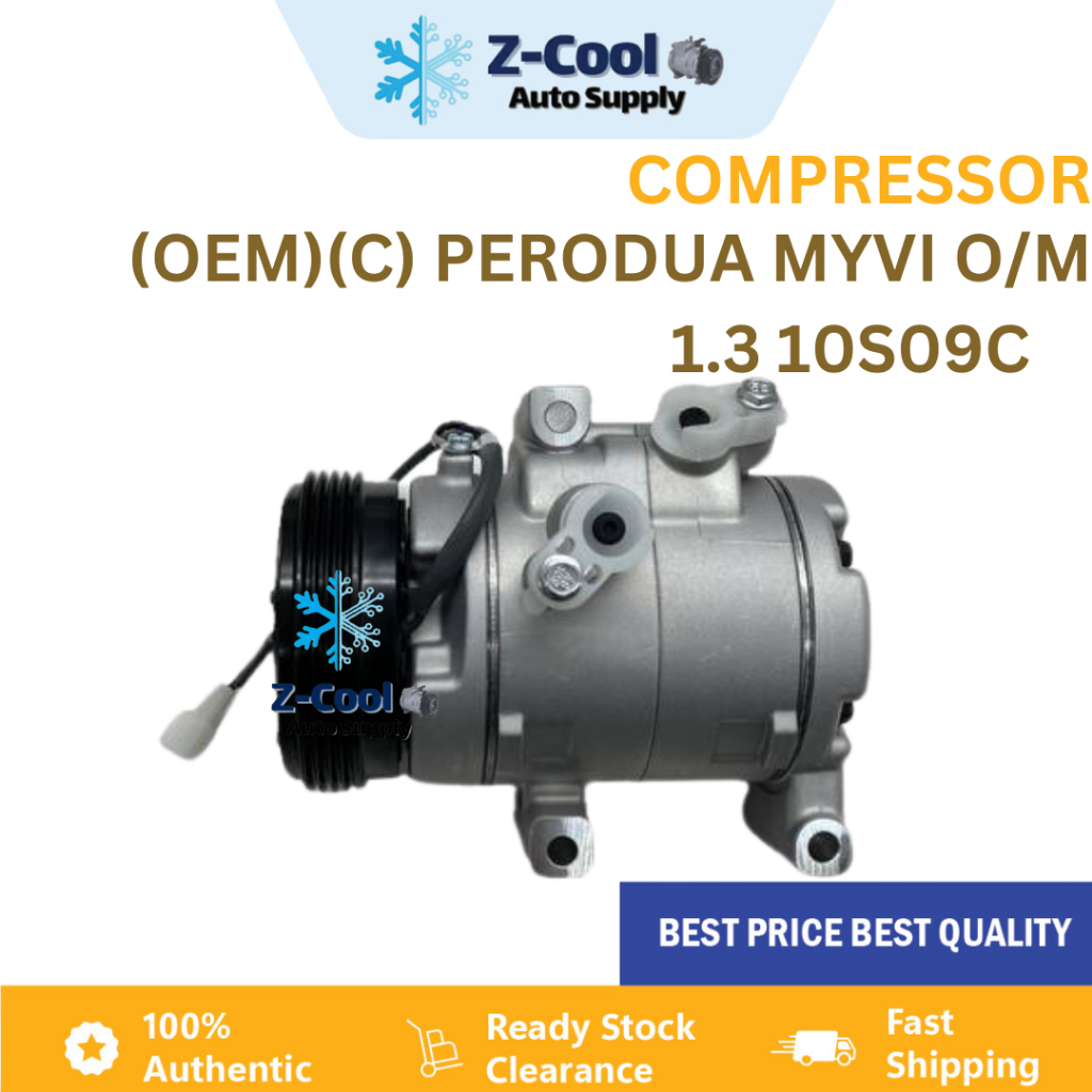 Compressor Aircond CHINA NEW Perodua Myvi O/M 1.3 2005-2010 10s09c ...