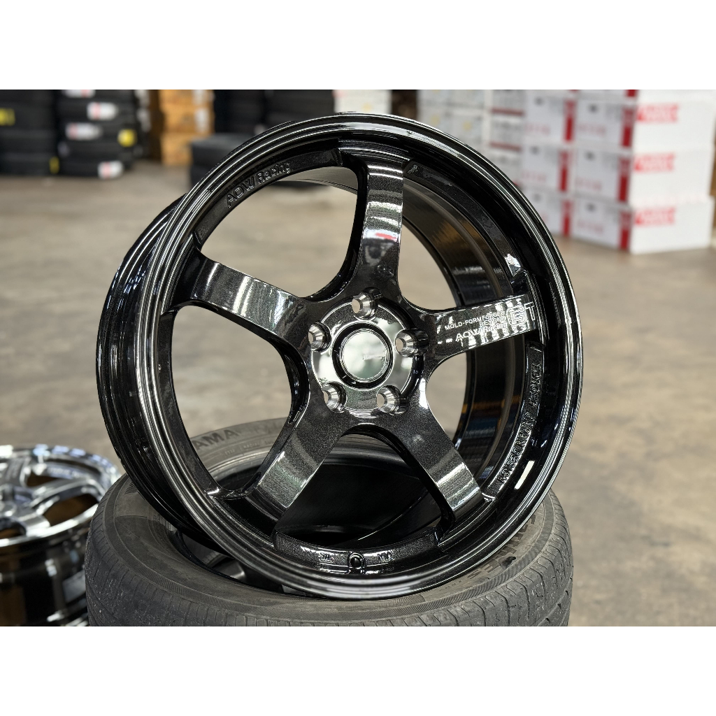 NEW 18X8.5J AOW GT Rim (set of 4) Black 5X114.3 for Civic Camry Lancer CX3 CX30 CX5 X50 X70 X90 ...