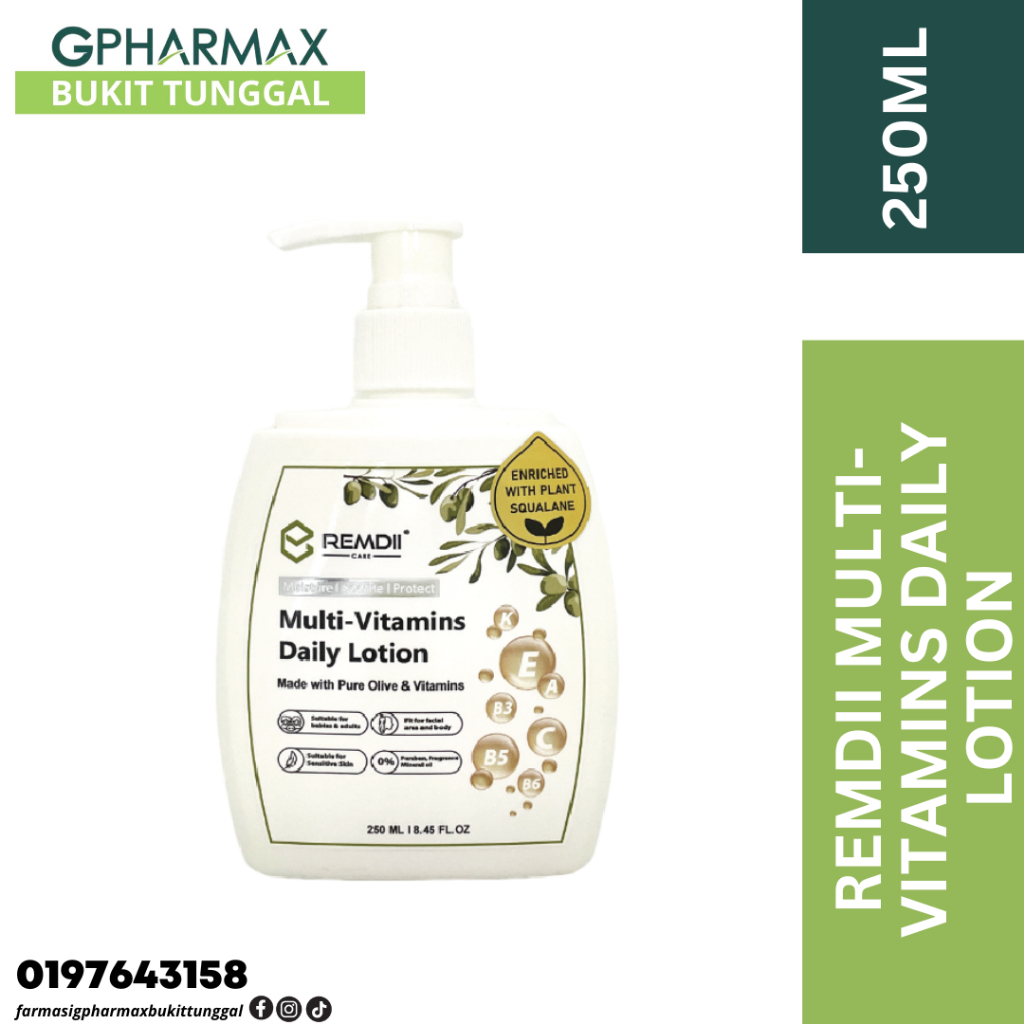 REMDII MULTI-VITAMIN DAILY LOTION 250ML | Shopee Malaysia