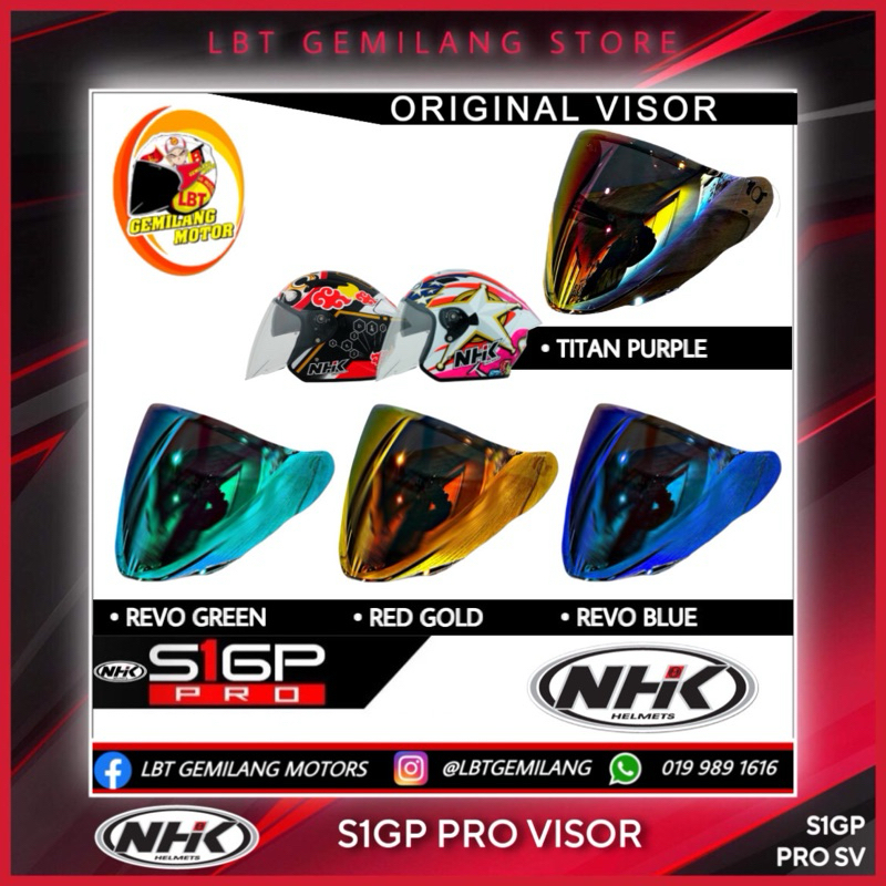 NHK Helmets S1GP PRO & SV [VISOR OPTION] | Shopee Malaysia