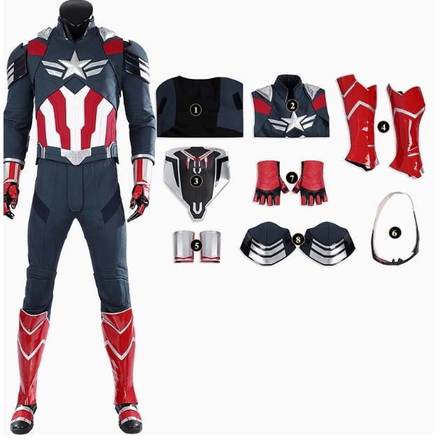 New Captain america falcon suit from brave new world | Shopee Malaysia