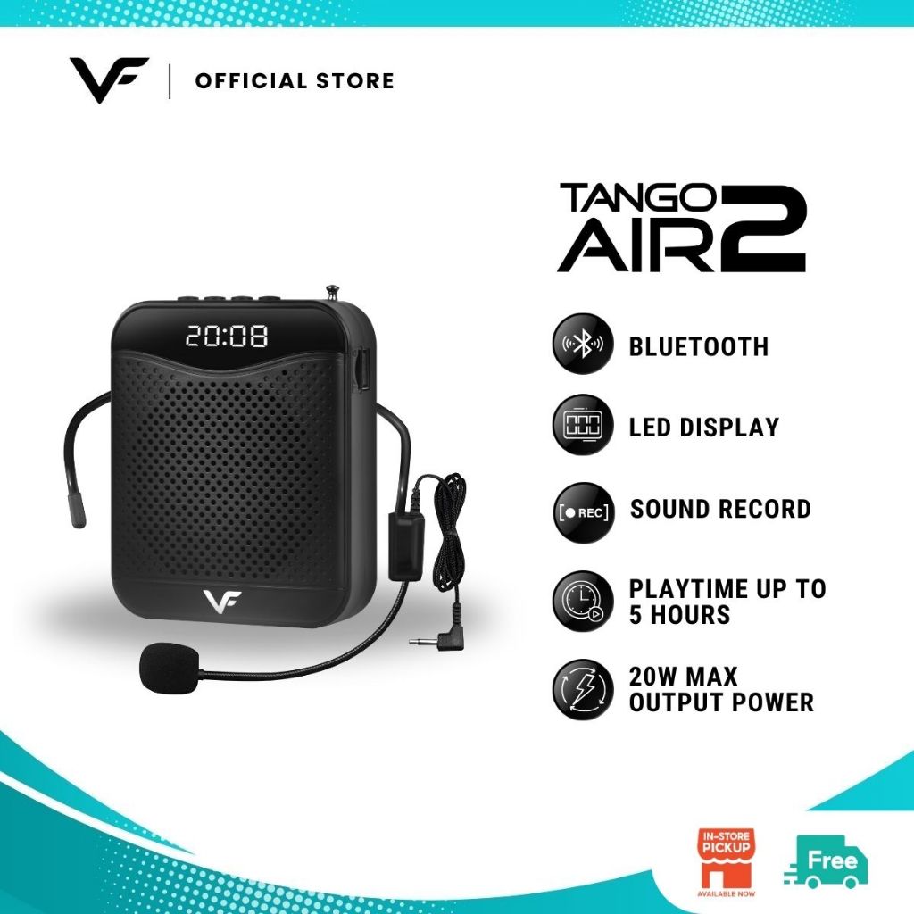 Vinnfier TANGO AIR 2 Portable Voice Amplifier Speaker Portable ...
