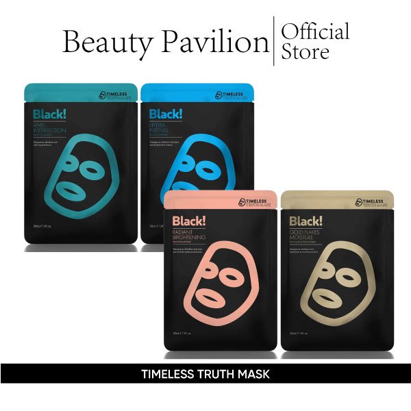 BEAUTY PAVILION | TIMELESS TRUTH BLACK MASK 4 SKUs (1PC) | Shopee Malaysia