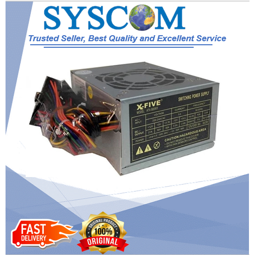 X-FIVE /E-SUPERCASE PSU MICRO ATX 500W (Mini) | Shopee Malaysia