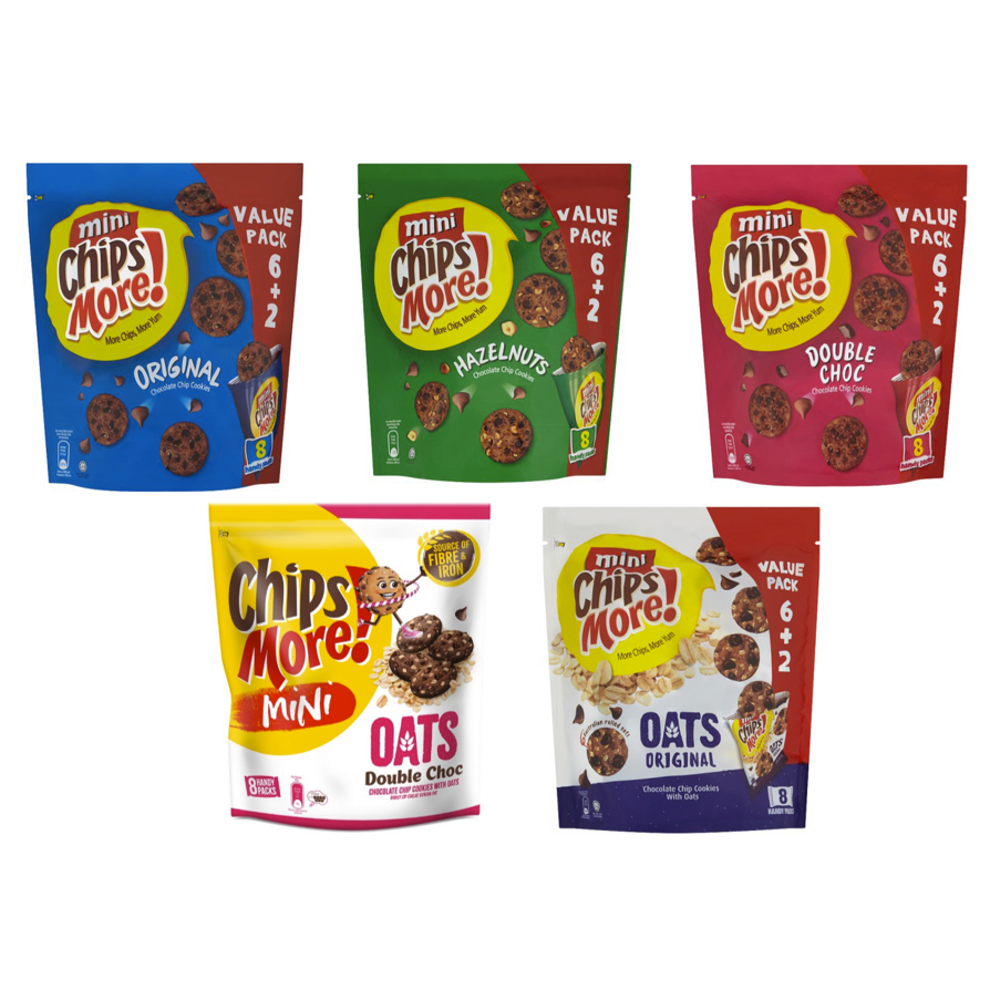 CHIPSMORE MINI MULTIPACK ORIGINAL/ HAZELNUT/ DOUCBLE CHOCO MP [8S ...