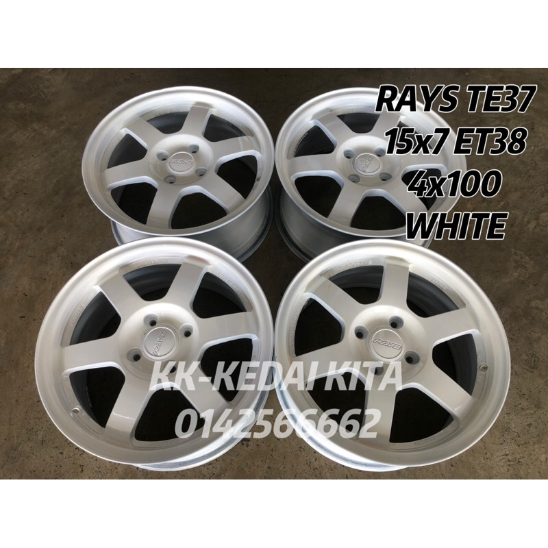 USED RIM RAYS TE37 15 INCHI | Shopee Malaysia