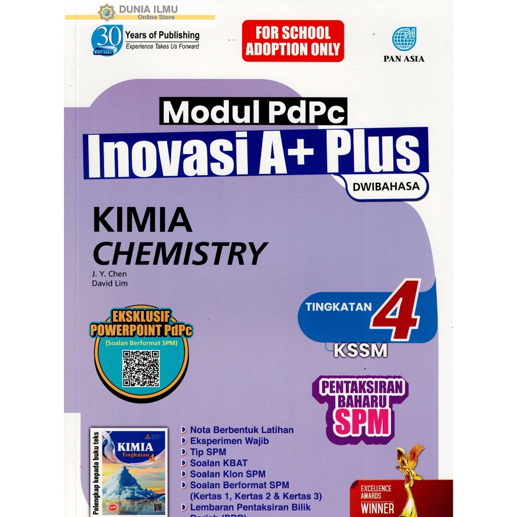 BUKU LATIHAN : MODUL PDPC INOVASI A+ PLUS DWIBAHASA KIMIA CHEMISTRY ...