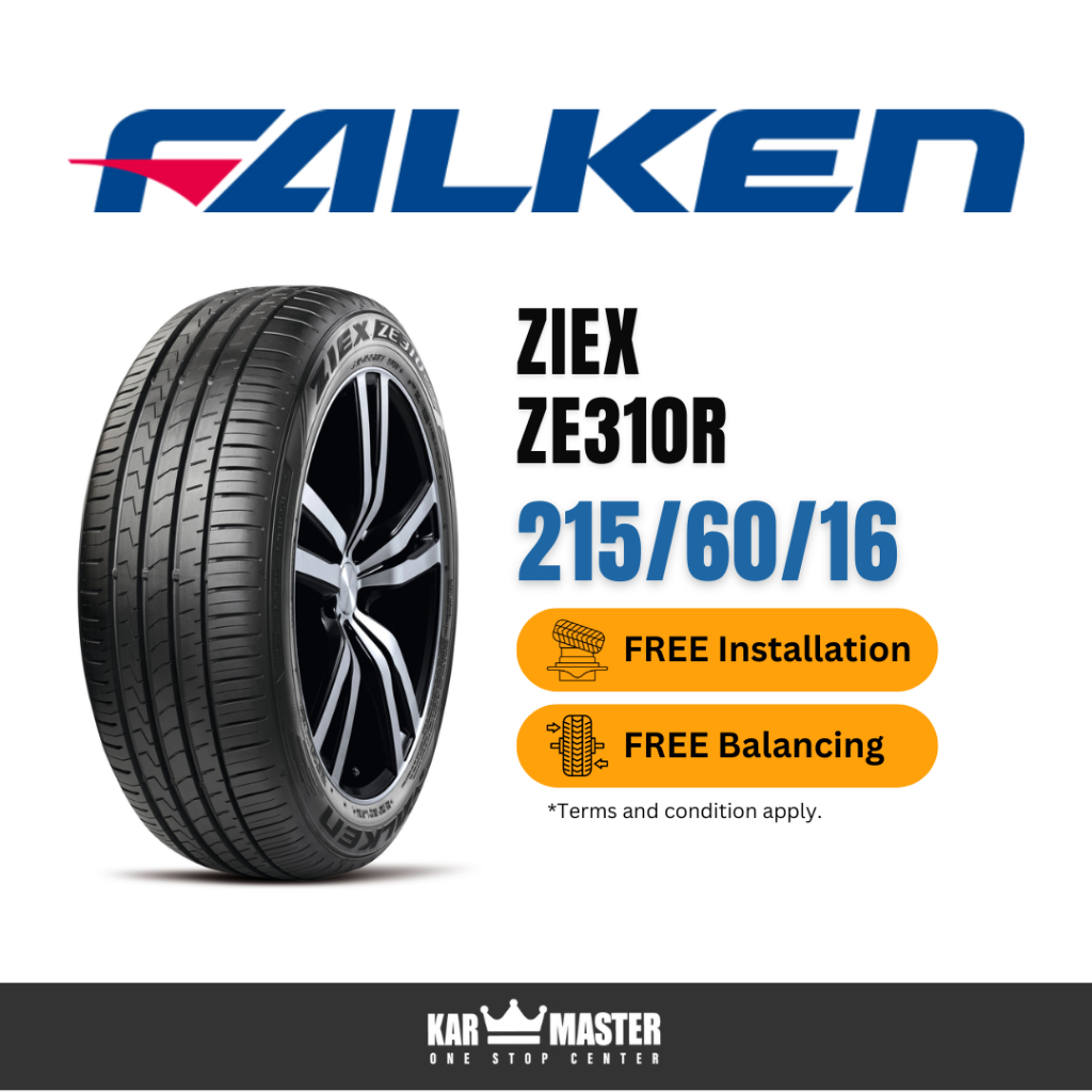 215/60/16 Falken Ziex ZE310R (With Installation) | Shopee Malaysia