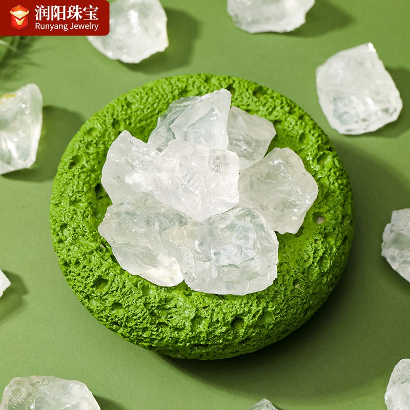 100g 消磁 扩香天然水晶原石 白水晶 Clear Quartz Natural Cleansin 天然 消磁石能量碎石 crystal ...