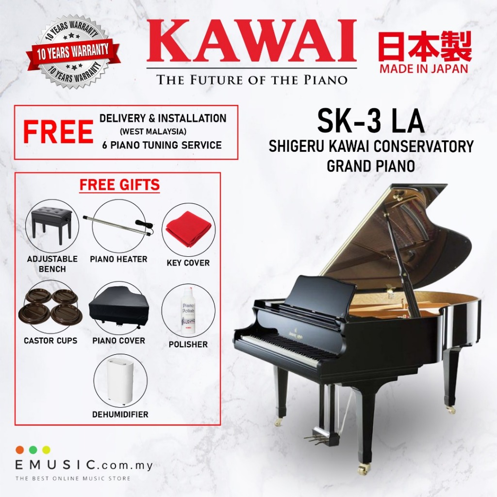 Kawai SK-3 LA (Made in Japan) Shigeru Kawai Grand Piano (SK-3 LA / SK3LA) | Shopee Malaysia