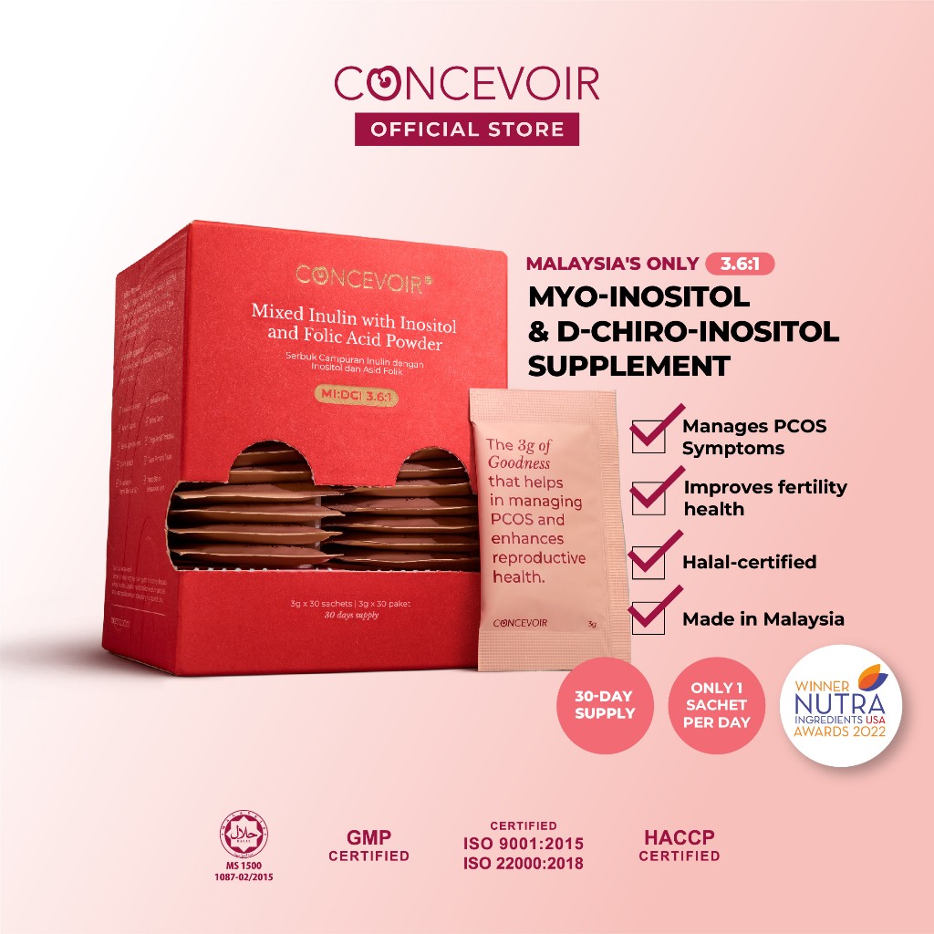 CONCEVOIR | Myo-Inositol & D-Chiro-Inositol Supplement (30 Sachets ...