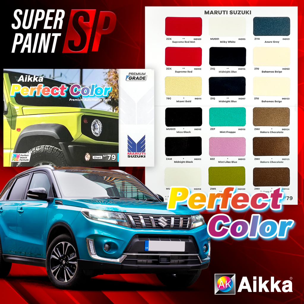 Aikka Perfect Color Chart No79 MARUTI SUZUKI Original 2K Paint Touch Up ...