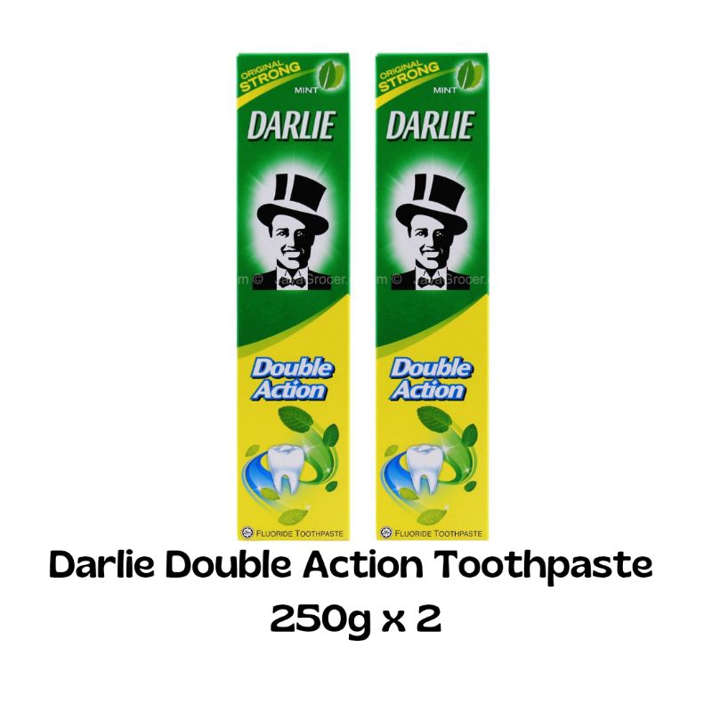 Darlie Double Action Toothpaste Twin Pack 225g x 2 / 250g x 2 | Shopee ...