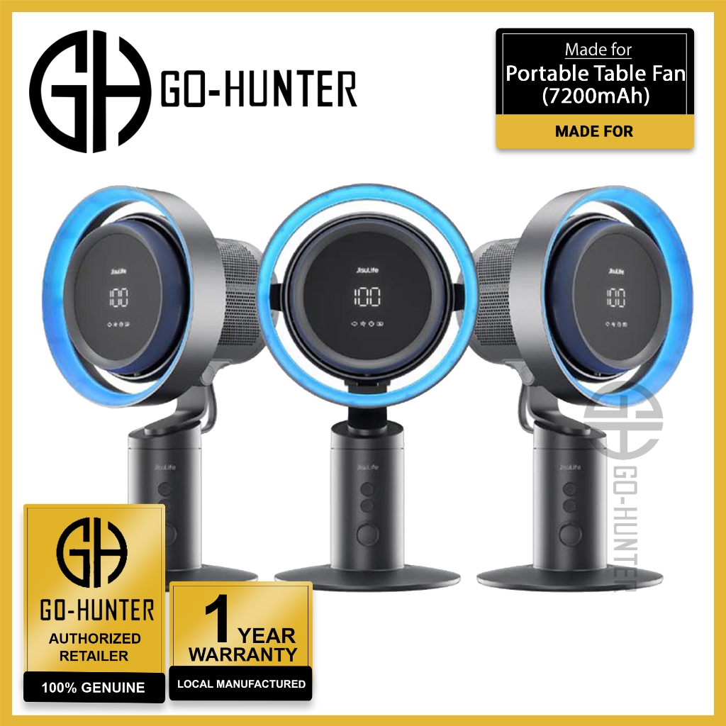 Jisulife Table Fan Pro3 ( 8000mAh ) Portable Bladeless Fan H11 Level ...