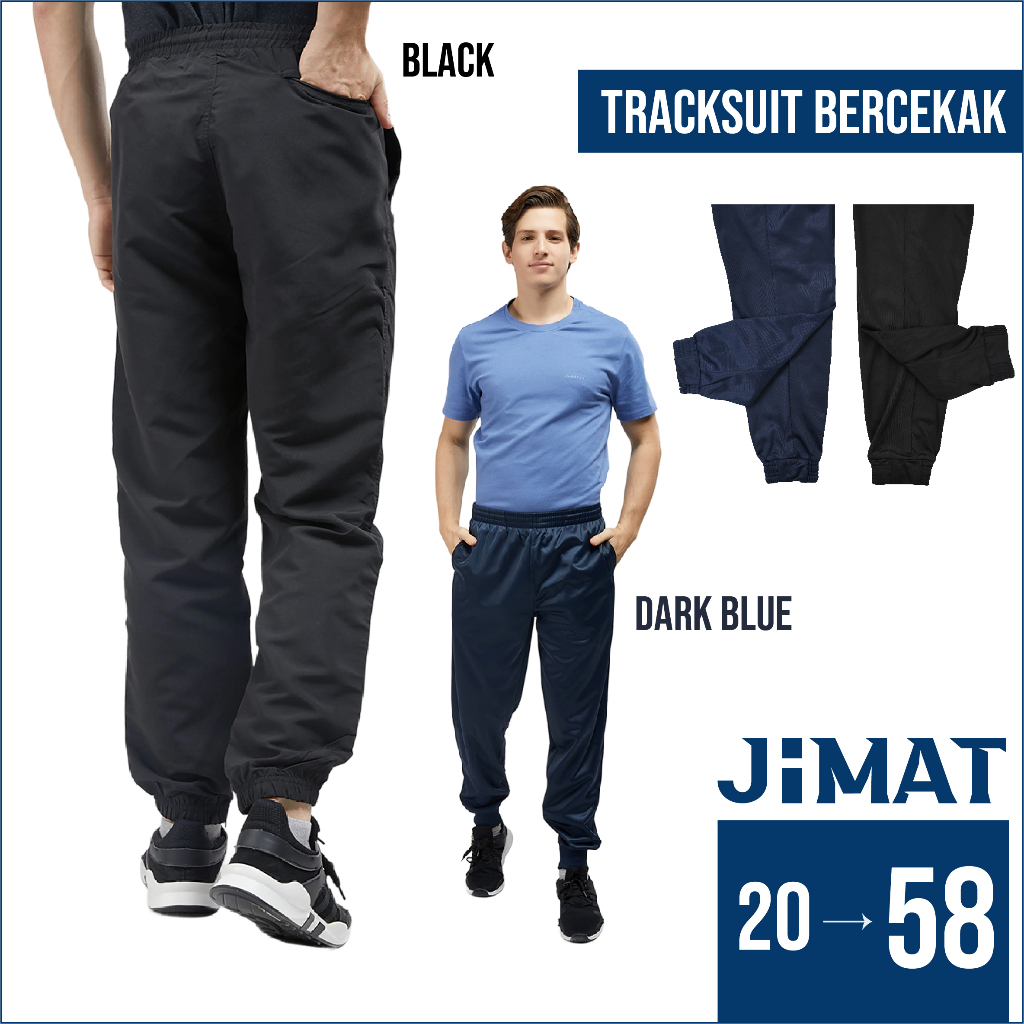Unisex Polyester Tricot with Zipper Tracksuit I Kosong Tebal Bercekak ...