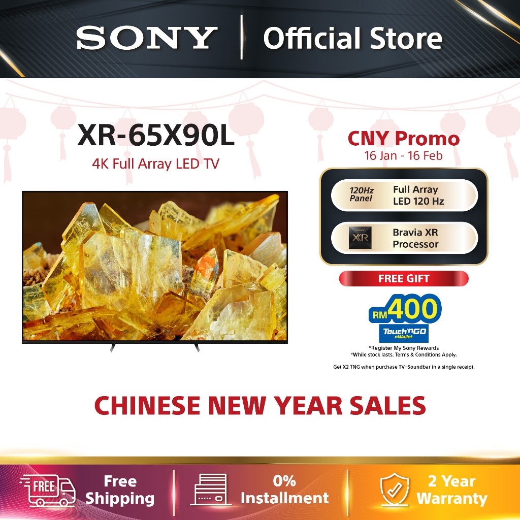 Sony 65" BRAVIA XR X90L | Full Array LED | 4K Ultra HD | High Dynamic ...