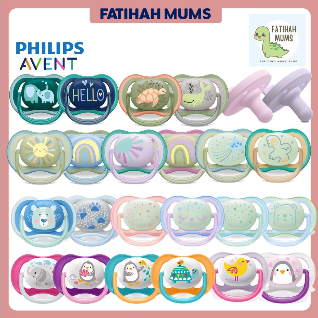Philips Avent Ultra Air Baby Soother 0-6 / 6-18 / 18+ Month Twin Pack ...