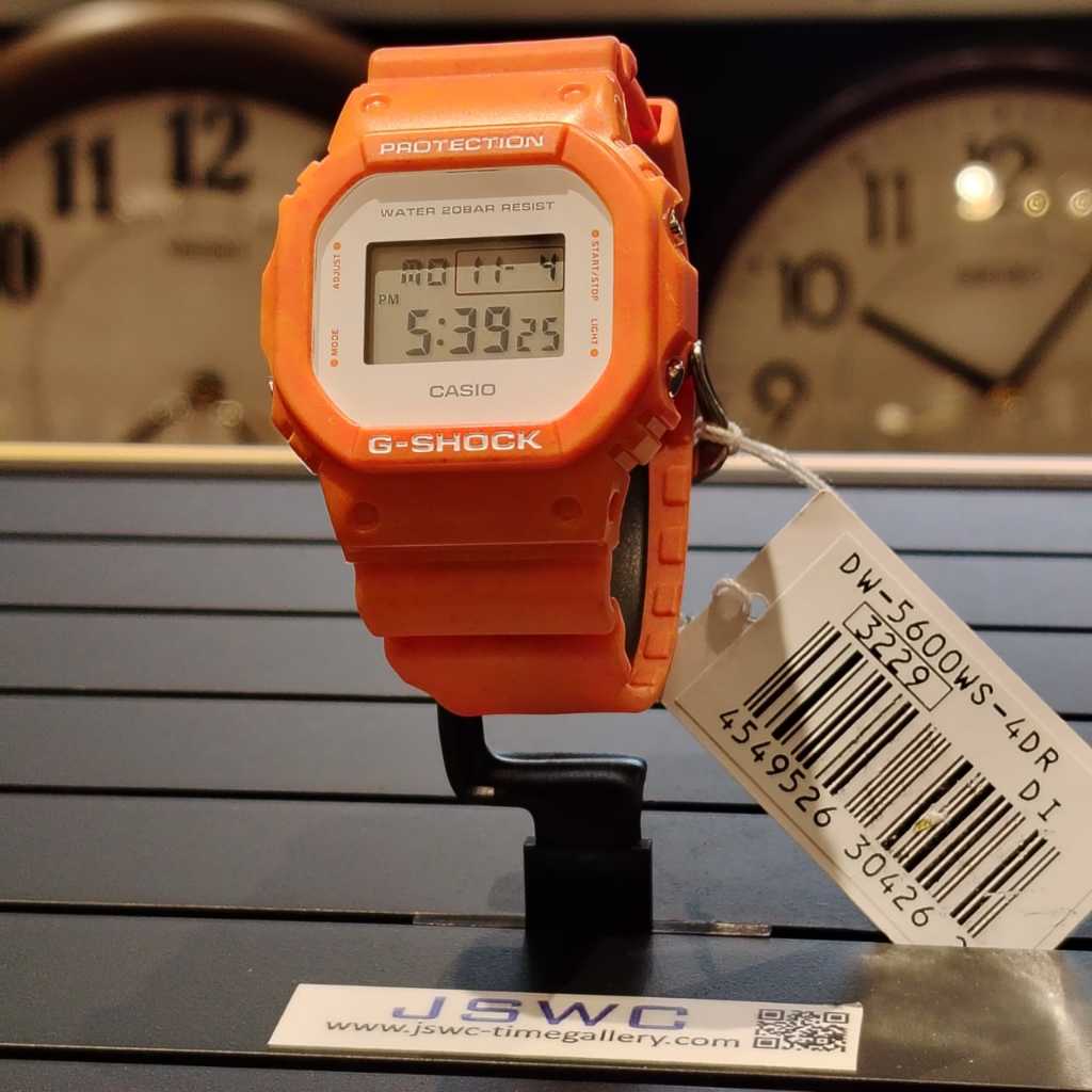[FREE CAP & PAPER BAG] [Original] Casio G-SHOCK DW-5600WS-4DR Digital ...