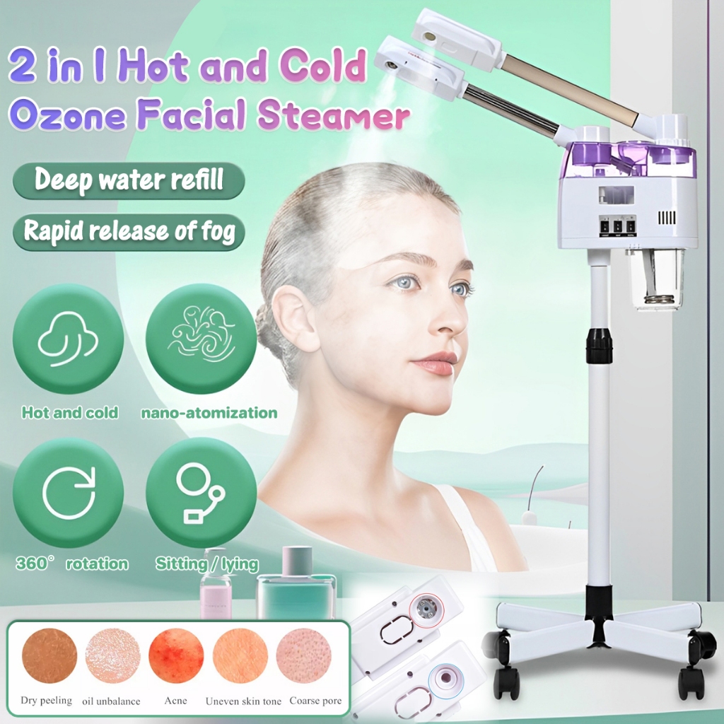 Hot And Cold Spray Machine Facial Steamer Nano Home Spa Ozone Steaming ...