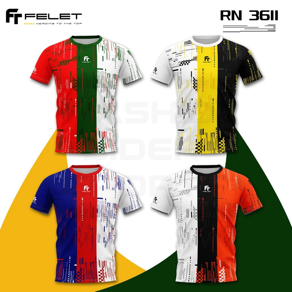 Felet Shirt Tshirt Baju Badminton Jersey Microfiber Short Sleeve Baju ...
